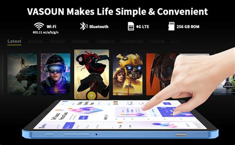 Vasoun Tablet 104 Inch Tab 14 Android Tablet Pc With 256 Gb Memory Octa Core Processor 5g