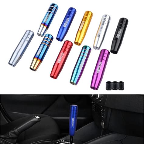 Alum Nio Universal Alloy Gear Shift Knob Galvanoplastia Cor Manual Dandle Acess Rios De