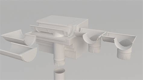 Gutter D Model TurboSquid