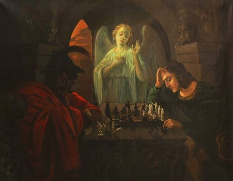 Friedrich August Moritz Retzsch The Chess Players 1925 Mutualart