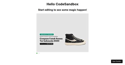 Unify React Mobile Caraousel Codesandbox