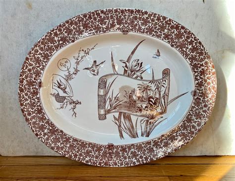 Copeland Spode Cairo Pattern Aesthetic Movement Transferware Platter