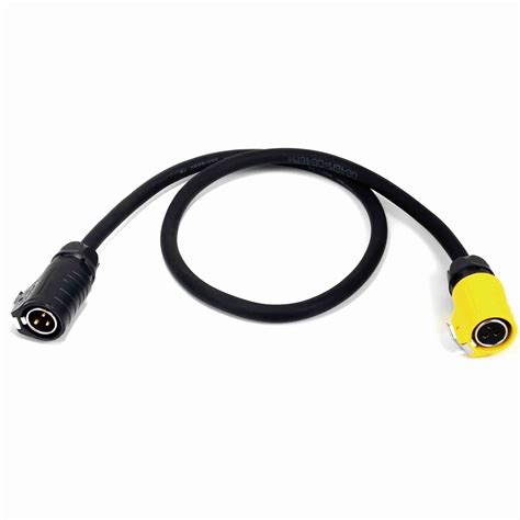 Black Rubber 2 5mm² 20a Plug And Connector Ip44 Wufeng