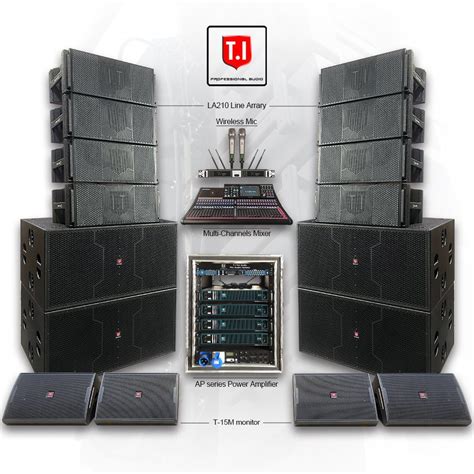 High Quality Professional Dj Concert Stage Sound Speaker Dual 10 Inch