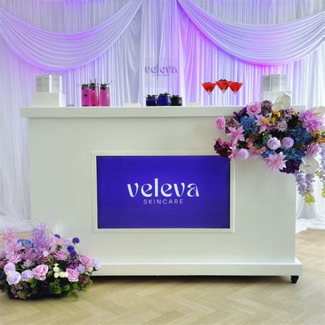 Veleva Skincare Launch Luxury Branded Mobile Bar And Berry Cocktails