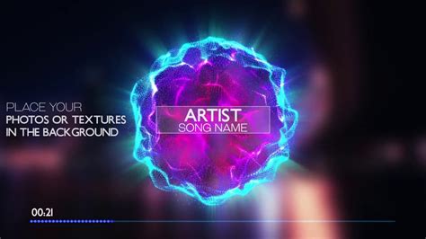 Audio React Music Visualizer Particles Template For After Effects Youtube