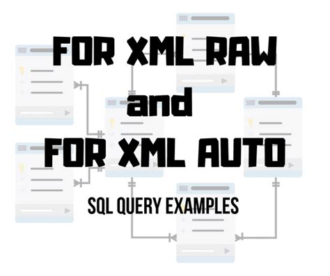 SQL Query Examples For Using FOR XML RAW And FOR XML AUTO Owlcation