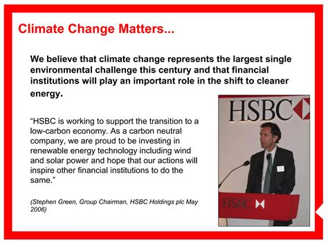 Sustainable Development At Hsbc Pdf Environmental Services Industry
