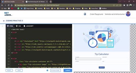 Krishna Kumar Kavala On Linkedin Ccbp Ccbpian Nextwave Jsdeveloper Javascript Html Css3