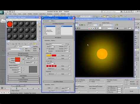 3d Max Lighting Tutorial Glow Effects Youtube
