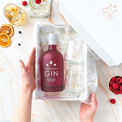 Gin Glasses T Box Three Wrens Gin