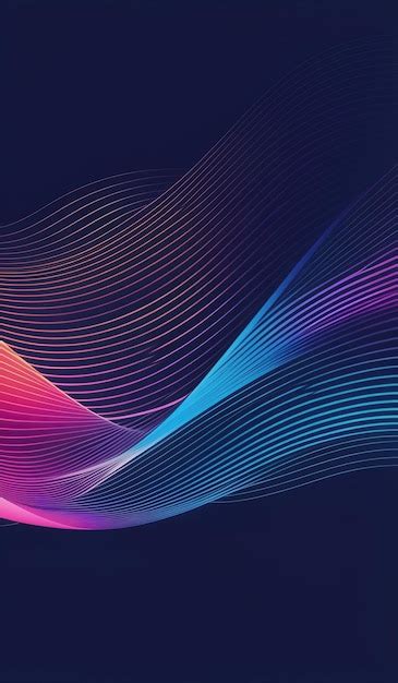 Premium Photo Abstract Colorful Wavy Background Generate Ai