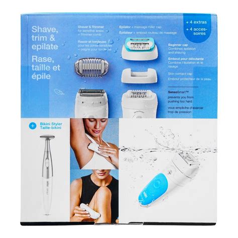 Buy Braun Silk Epil Wet Dry Epilator White Blue SES Online At Special Price In