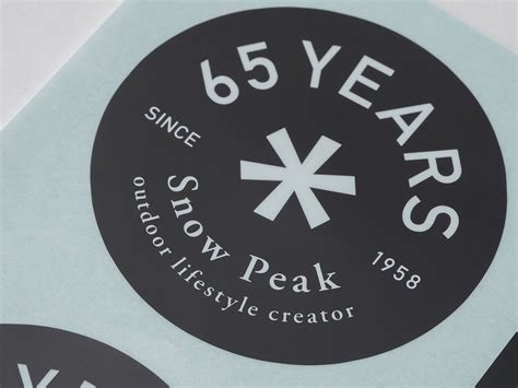Nv 065 Snow Peakスノーピーク 【65周年限定アイテム】 65周年記念ロゴステッカーセット 【ラッピングキット
