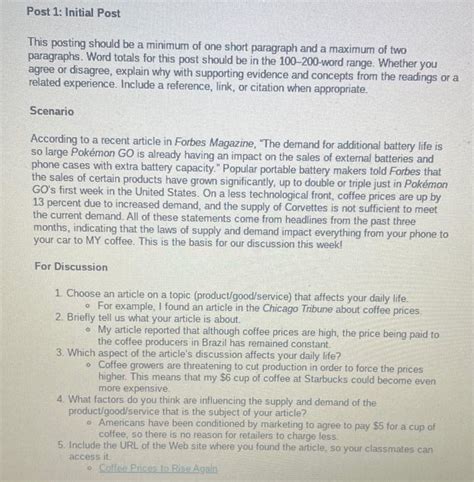 Solved Post Initial Post This Posting Should Be A Minimum Chegg