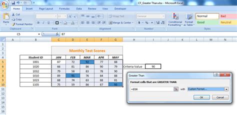 How To Use Conditional Formatting To Highlight Cells Less Than Or Greater Than Some Value