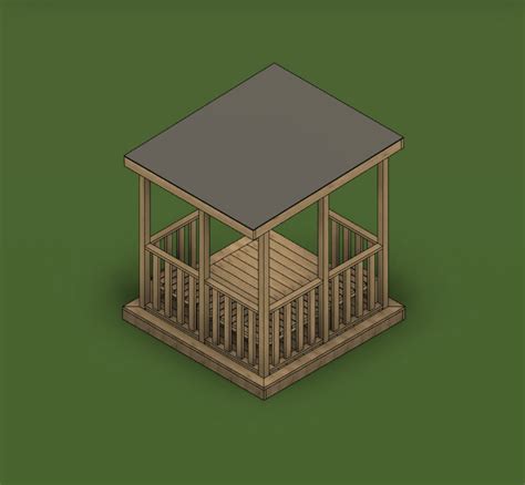 DIY Build Plan Outdoor Backyard Gazebo Elevated Gazebo Etsy
