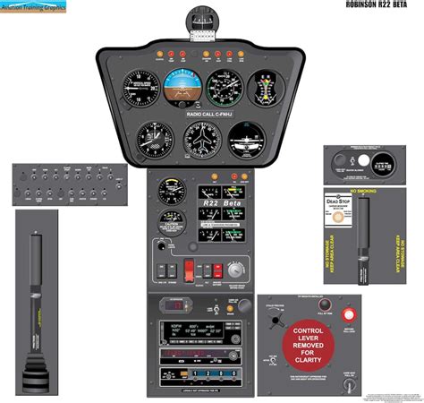 Robinson R22 Beta Helicopter Cockpit Training Poster Flight Schools Pilots Enthusiasts Etsy