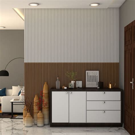 Low Maintenance Compact Convenient Modern Foyer Design Livspace