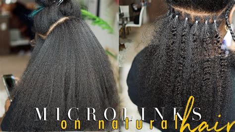 Microlink Extensions On 4c Natural Hair Install And Tutorial Simone