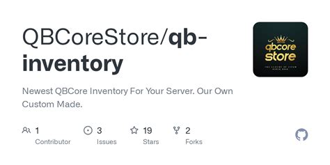 Github Qbcorestoreqb Inventory Newest Qbcore Inventory For Your