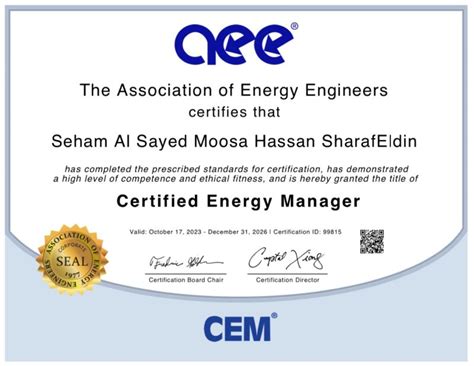 Cemcertified Sustainability Energyefficiency Seham Al Sayed Cem