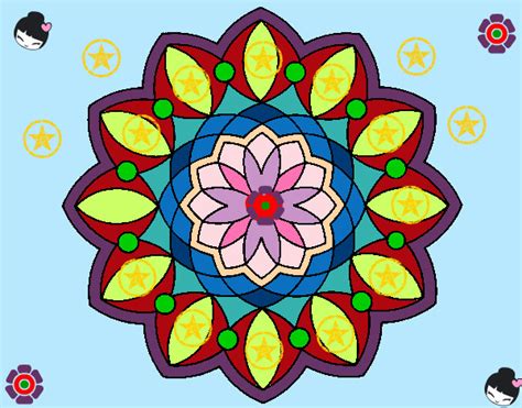 Dibujo de Mandala pintado por Marianitis en Dibujos net el día a las