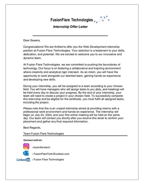 sawera mubeen on linkedin internship fullstack webdevelopment fusionflaretechnologies