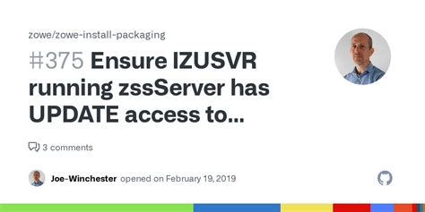 Ensure Izusvr Running Zssserver Has Update Access To Bpxserver And Bpx