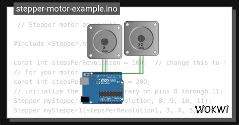 Stepper Motor O Copy Wokwi Esp32 Stm32 Arduino Simulator