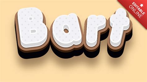Bart Text Effect Generator
