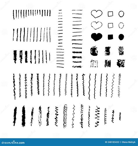 Conjunto De Tra Ados De L Pis De Carv O Granulado E Contornos Espl Ndidos De Escorvas Conjunto