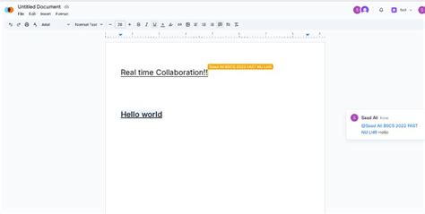 Nextjs React Tailwindcss Saaddocs Tiptap Realtimecollaboration Saad Ali