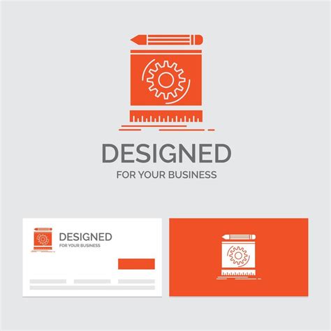 Business Logo Template For Draft Engineering Process Prototype Prototyping Orange Visiting