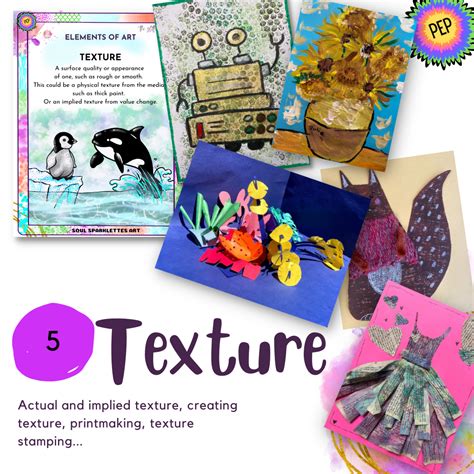 How To Teach Texture Elements Of Art Series Soul Sparklettes Art