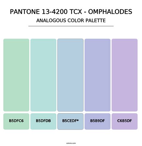 Pantone 13 4200 Tcx Omphalodes Color Palettes