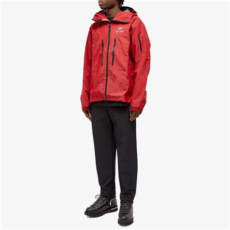 Arcteryx Mens Alph Sv Jacket In Bordeaux Arcteryx