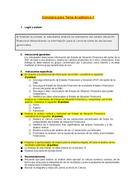 Tarea Académica 4 Análisis Del Estado De Resultados En Contabilidad