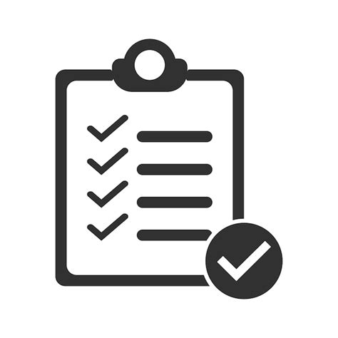 Premium Vector Check List Icon Isolated On White Background Vector Illustration