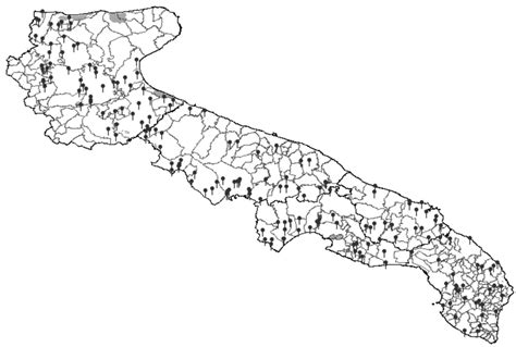 Localization Of The 185 Pedological Profiles On Apulian Territory Download Scientific Diagram