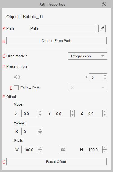User Interface Introduction For Path Creating Panel