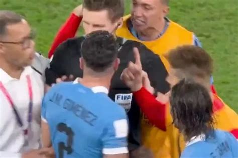 Distraught Uruguay Players Fume And Chase Officials After Being Knocked