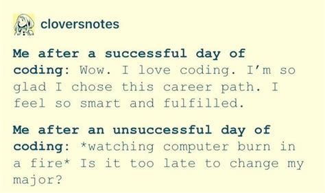 A Successful Day Of Coding Vs An Unsuccessful Day Of Coding R