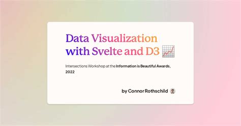Data Visualization With Svelte And D3 📈