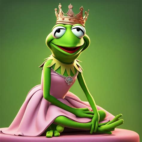 Kermit The Frog As A Princess Ai Generated Artwork Nightcafe Creator