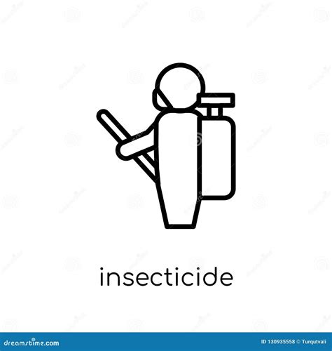 Insecticide Linear Icon Modern Outline Insecticide Logo Concept Vector Illustration