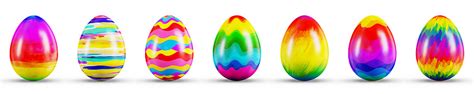 부활절 달걀은 투명한 흰색 배경에 설정되어 있습니다 3d 렌더링 그림 0명에 대한 스톡 사진 및 기타 이미지 0명 개체 그룹 계절 Istock
