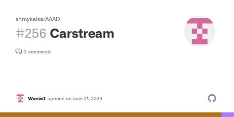 Carstream · Issue 256 · Shmykelsaaaad · Github