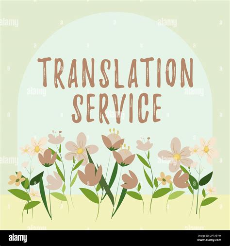 Sign Displaying Translation Service Concept Meaning The Equivalent