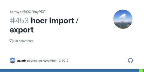 Hocr Import Export Issue 453 Ocrmypdf OCRmyPDF GitHub